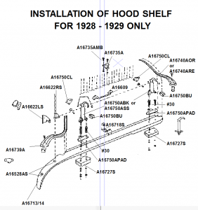 Hood Shelf Installation Archives - Mike's "A" Ford-Able Parts BlogMike ...