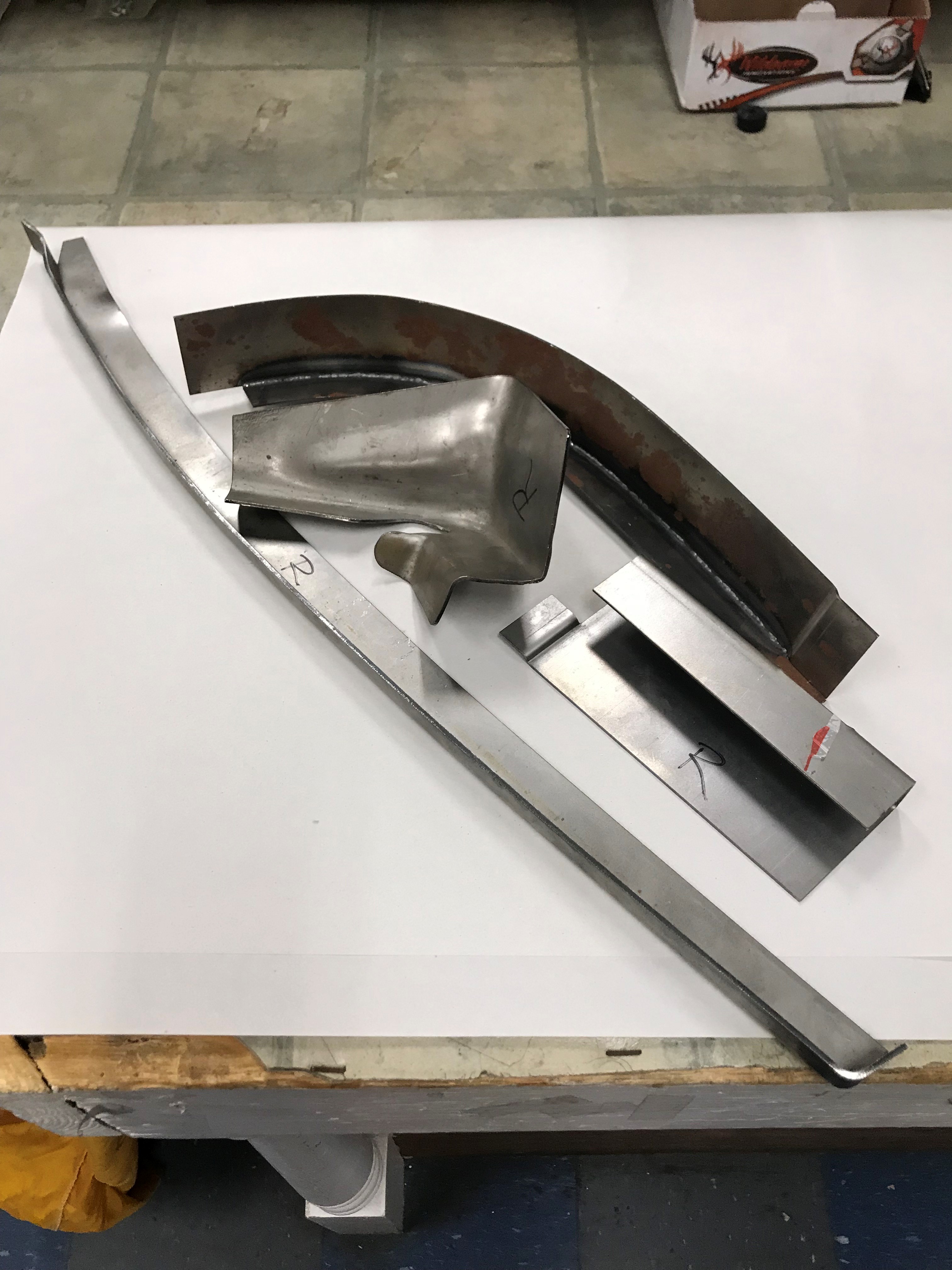 Model A Ford Parts - Open Car Rear Quarter Panels & Braces